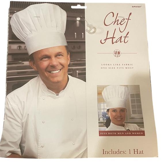 Amscan | Accessories | Amscan Classic White Chef Hat Costume Nwt | Poshmark